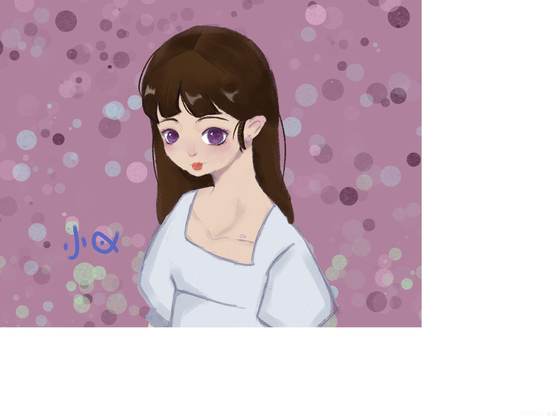 星星女孩风格插画设计作品 设计人才灵活用工 设计dna