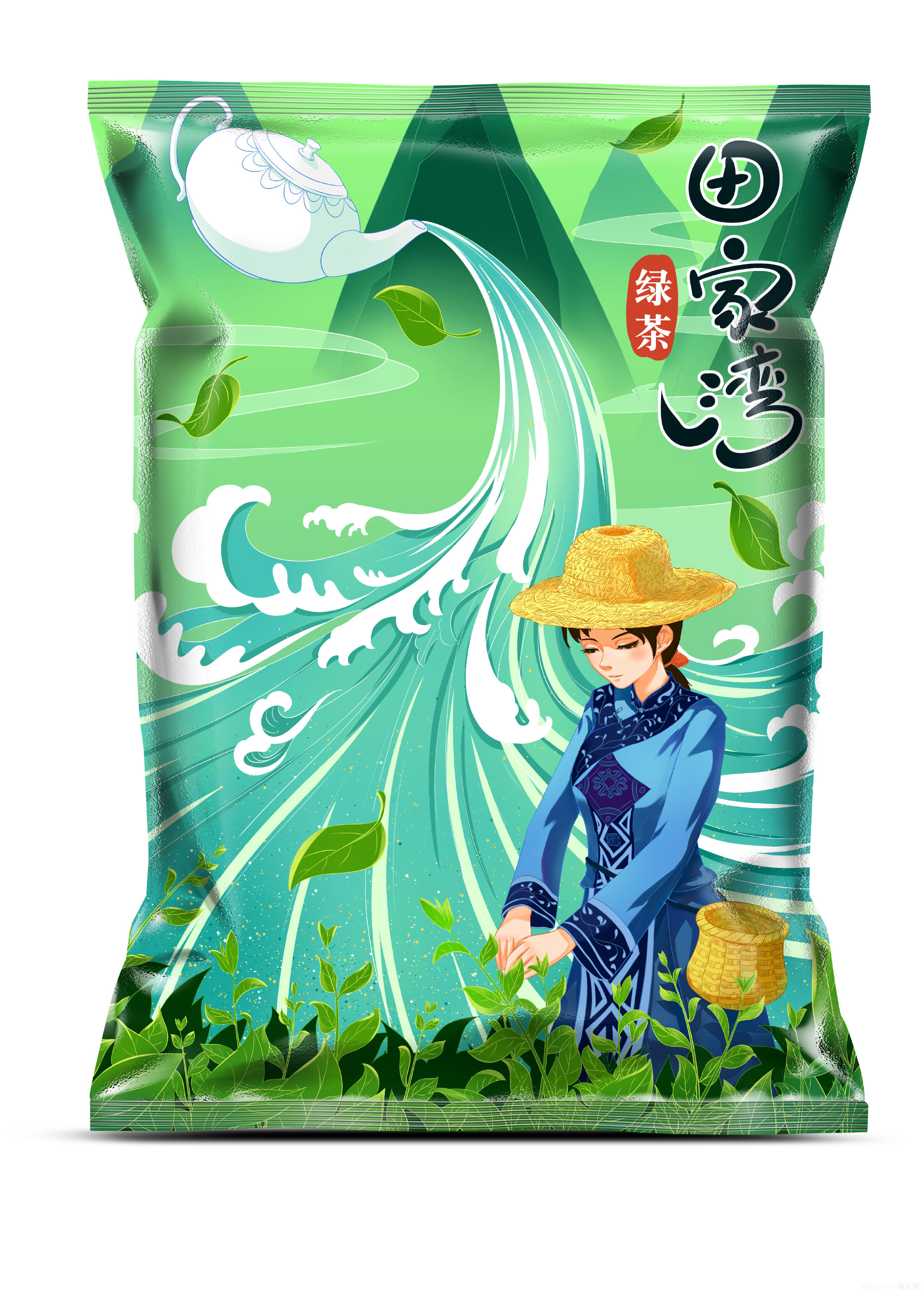 茶叶包装插画包装设计设计作品 设计人才灵活用工 设计dna