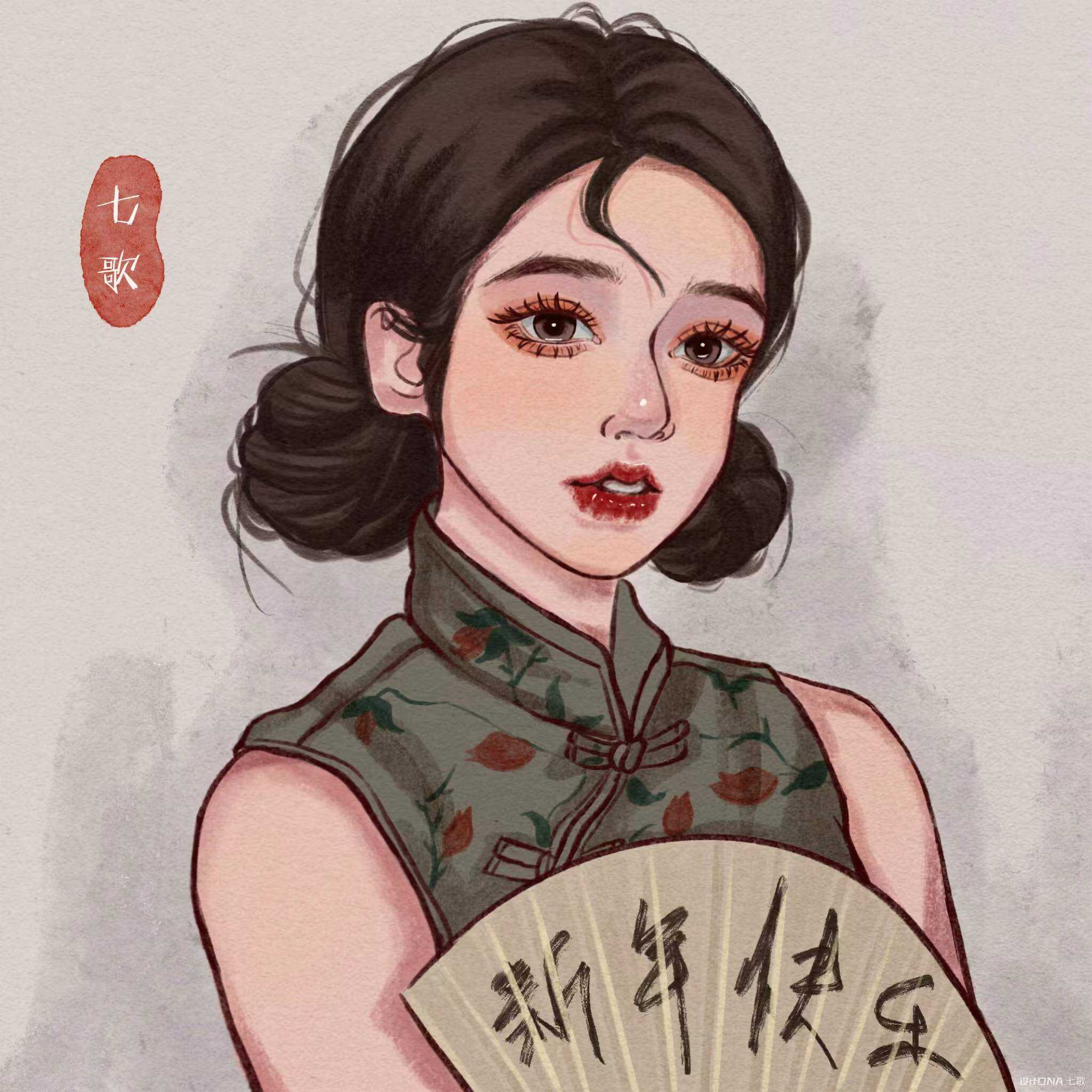 头像类插画风格插画设计作品 设计人才灵活用工 设计dna