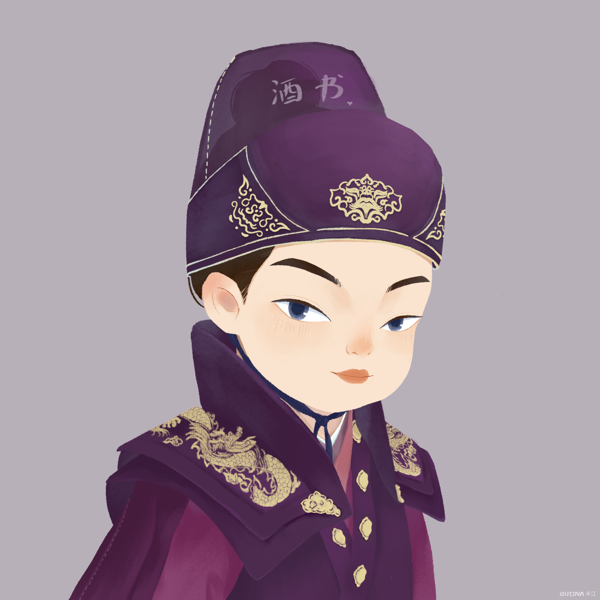 头像练习风格插画设计作品 设计人才灵活用工 设计dna