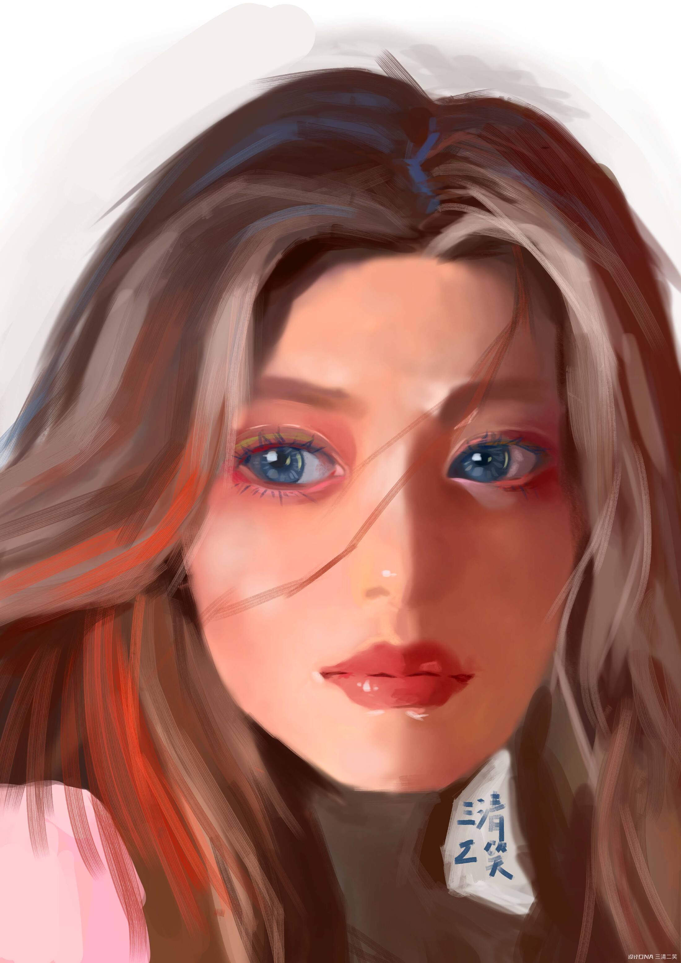 女孩风格插画设计作品 设计人才灵活用工 设计dna