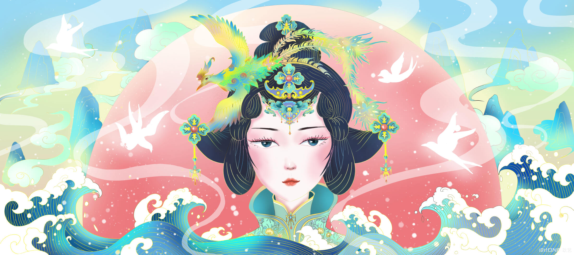国潮 风格插画设计作品 设计人才灵活用工 设计dna
